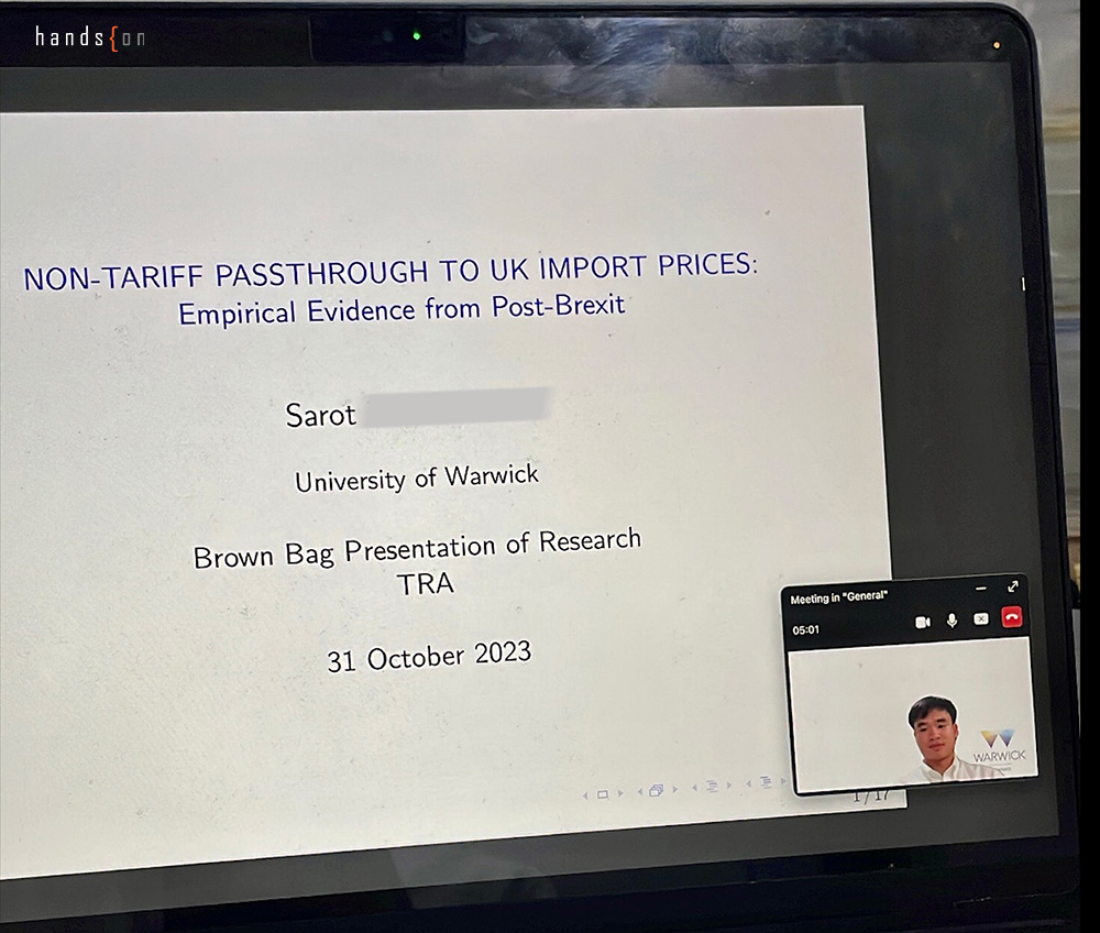 รีวิว MSc Economics และ Project ร่วมกับ UK Government ที่ The University of Warwick โดย Toat ...